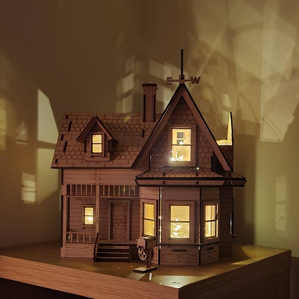 UP House Detailed MDF Model Kit - Diy - Etsy