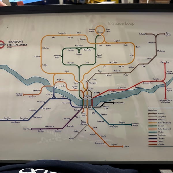 Doctor Who Tube Map – A3 Art Print - Etsy UK