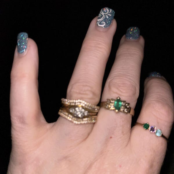 Sapphire Diamond Enhancer Ring Guard Wraps for Ring Enhancer Wrap Ring ...