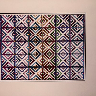 10 Printable Patterns Coloring Pages, A4 PDF Coloring,shapes Coloring ...