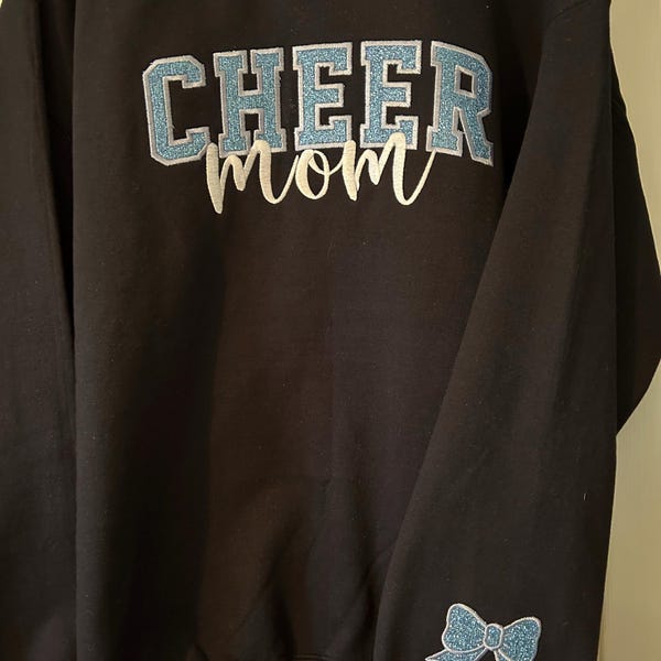 Cheer Mom Arched Applique Embroidery Design - Machine Embroidery File ...