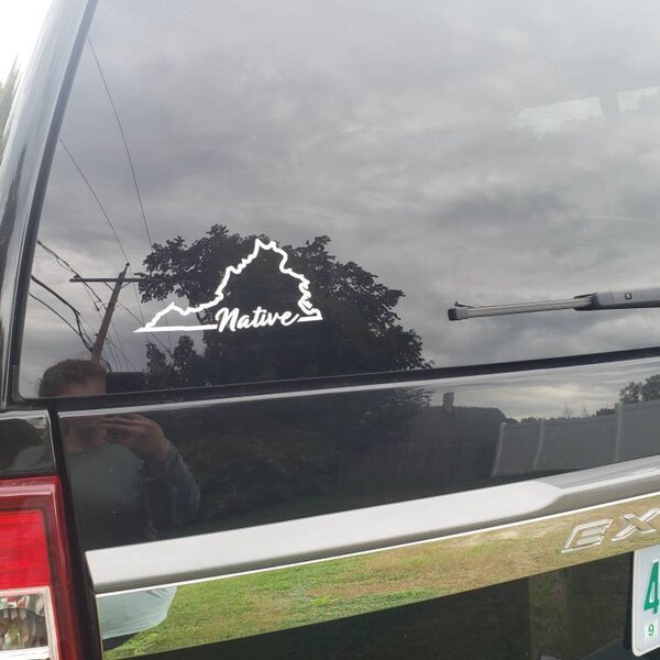Virginia State Decal / Virginia Native Home State Sticker / Virginia ...