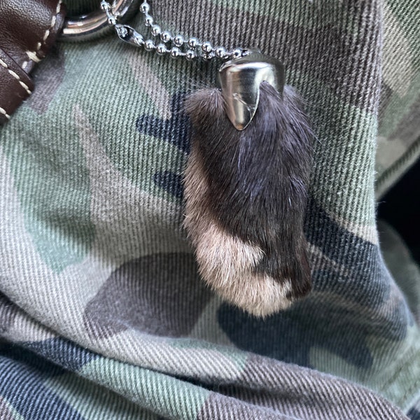 Rabbit Foot Key Chain - Etsy