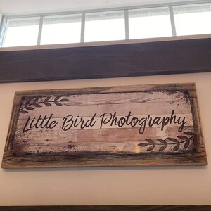 CUSTOM Rustic Wood Design on Metal Sign Wall Decor for Home and Office ...