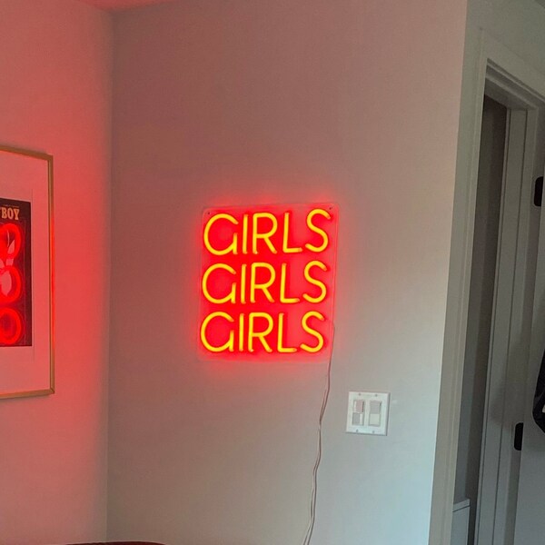 Girls Girls Girls Neon Sign|music Bar Neon Decoration|led Neon Light ...