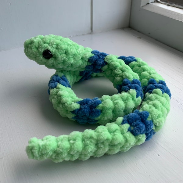 Crochet PATTERN Snake Keychain, No Sew, Amigurumi Tutorial PDF in ...