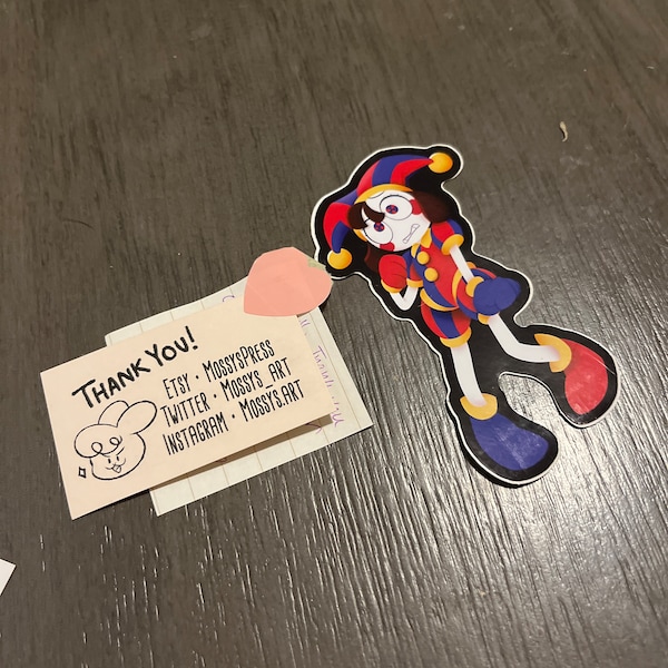 Pomni Sticker | 4” TADC the Amazing Digital Circus Stickers | Glossy ...