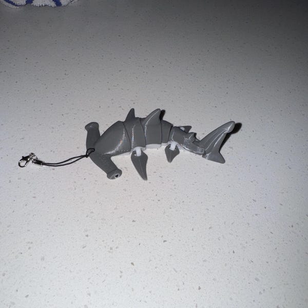 Mini Whale Shark Fidget Toy Unique Articulated 3D Printed Marine ...