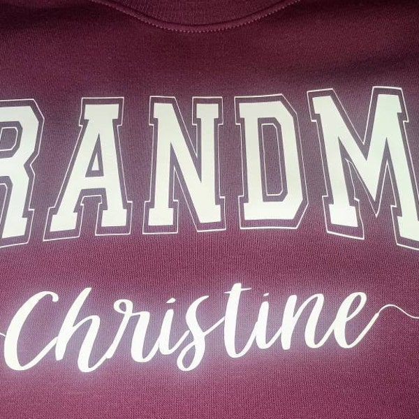 Grandma Svg, Grandma Varsity Svg, Grandmother, Granny, Grammy Shirt ...