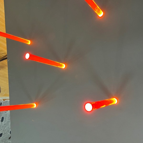 FLUORESCENT Extruded Acrylic Rod - Choose From 5 Different Colors! - Etsy