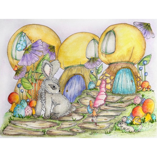 The Damsel in Distress Coloring Page - Instant Printable Download - Etsy