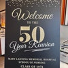 Class Reunion Sign 50th Class Reunion Sign High School Reunion - Etsy