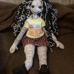 PDF Pattern Rag Doll With Face Template Sewing 16 Inch Rag Doll Aurelia ...