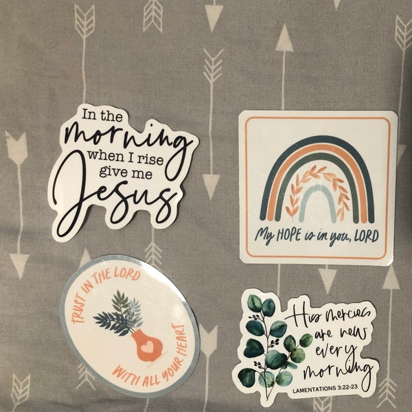 Bundle of 10 Faith Based Stickers, Waterproof Sticker Bundle, Pick Ten ...