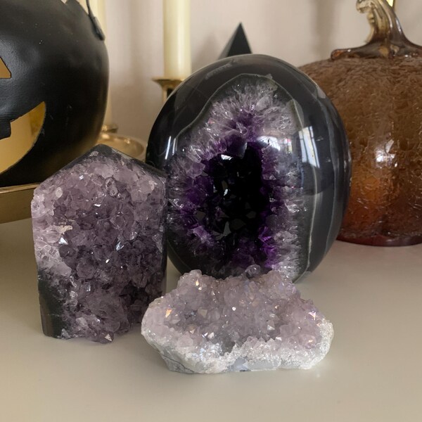 13in/9.9lb AAAA Statement XXL Big Teeth Deep Purple Amethyst Specimen ...