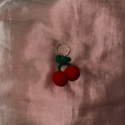 Crochet Mini Orange Keychain - Etsy