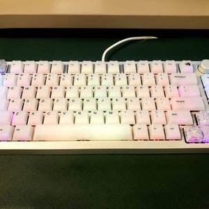 Holographic Star Glitter Keycaps OEM R1 Cherry MX Switches Mechanical ...