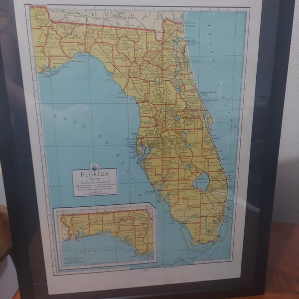 Antique World War I Battle Map Pershing WWI Map ORIGINAL Gift for Him ...