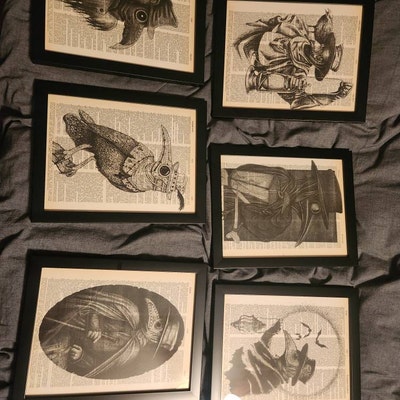 Bird cardinal Themed Dictionary Prints - Etsy