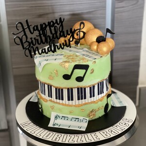 Piano Keys Edible Icing Cake Ribbon / Side Strips - Etsy