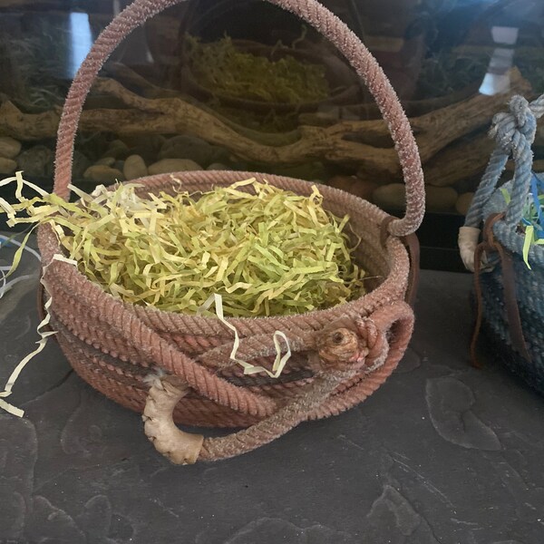 Ranch Rope Basket/bowl, 4 or 5 Ropes **custom Request** - Etsy