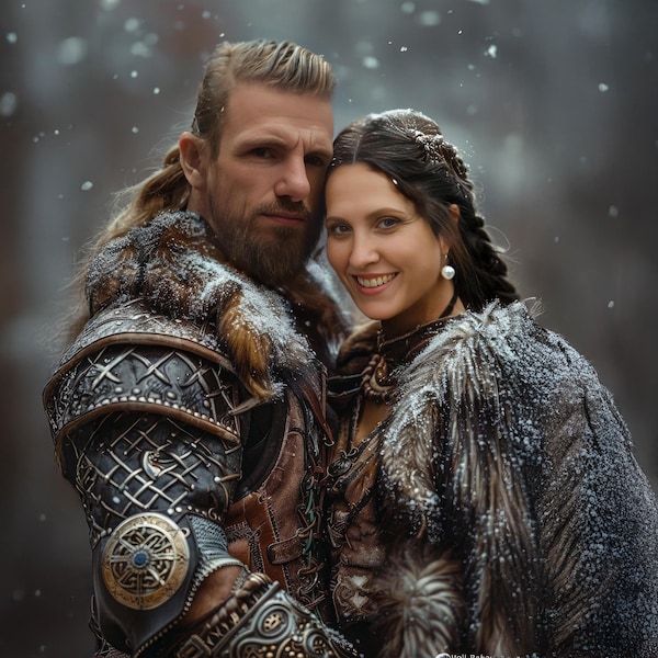 Custom Mafia Couple Portrait From Photo. Personalized Gift for Couple ...