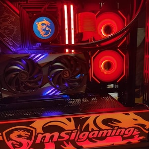 Custom Pc Plate, Gaming Computer Custom RGB Psu Cover Plate, PSU Shroud ...