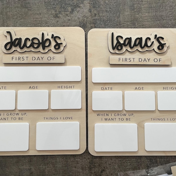 Back to School Sign, First Day of School Sign, Back to School Board ...