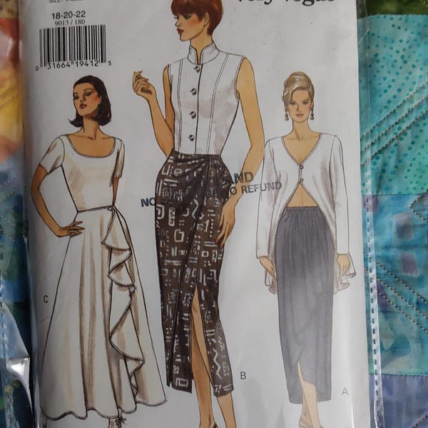 UNCUT 1991 Mccalls Pattern 5240. Sizes 20, 22, 24 - Etsy