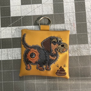 ITH Dachshund Poop Bag Dispenser Machine Embroidery Design. - Etsy