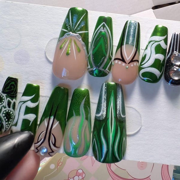 Sailor Mercury | Ami Mizuno Press on Nails | Luxury Nails | Handmade ...