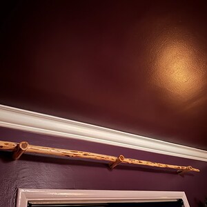 51-70 Wood Curtain Rod, Rustic Cedar Rods, Wooden Curtain Poles ...