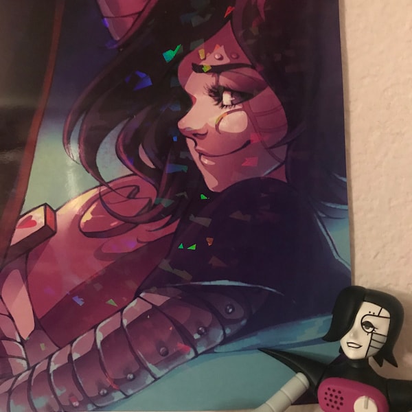 Mettaton Lights, Camera, Legs! Undertale 11 X 17 Holographic Art Print ...