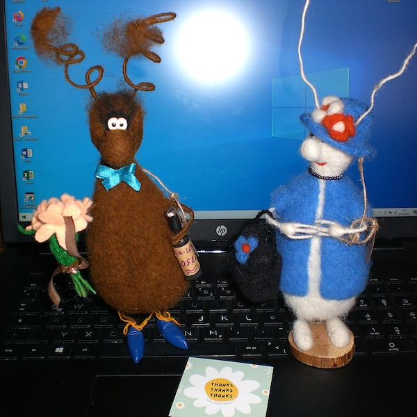 Adorable Blue Felt Cockroach Queen Plushie With Handbag: Perfect for ...