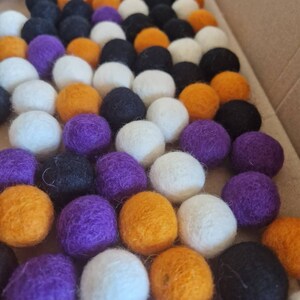 100 1cm Wool Felt Balls, Multicolour Mix Tiny Handmade 100% Wool Felt ...