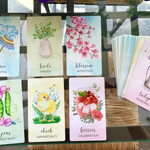 Spring Equinox Oracle Card Deck With 50 Cards and PDF Guidebook - Etsy