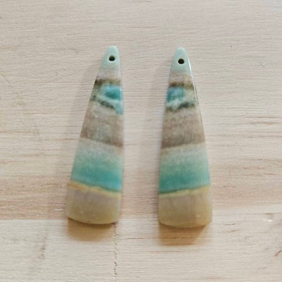 Rare Quality Beautiful Opal Petrified Wood Pairs for Earring Jewelry - Etsy