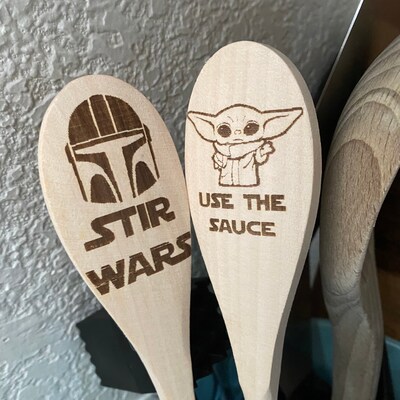 Star Wars Inspired Wooden Full Size Spoon or Spatula - Etsy Australia