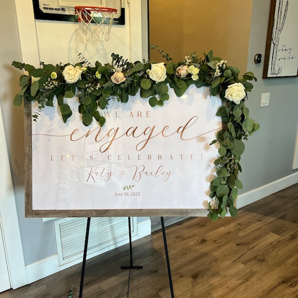 Engagement Party Sign, Engagement Welcome Sign, Engagement Party Decor ...