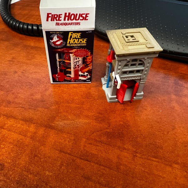 1:12 Miniature Real Ghostbusters Custom FIREHOUSE Fire Station ...