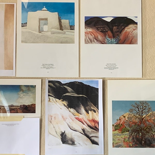 Georgia O'keeffe Print, "near Alcada, New Mexico", Oil on Panel ...