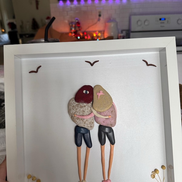 Best Friends Pebble Art, Friends Rock Art, Gift for Best Friend ...