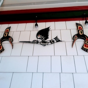 First Nations Corrine Hunt Recycled Glass Serving Tray Platter | Etsy