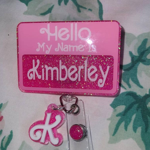 PCT Badge Reel, Employee Gift, PCT Life, Glitter Badge Reel, Patient ...