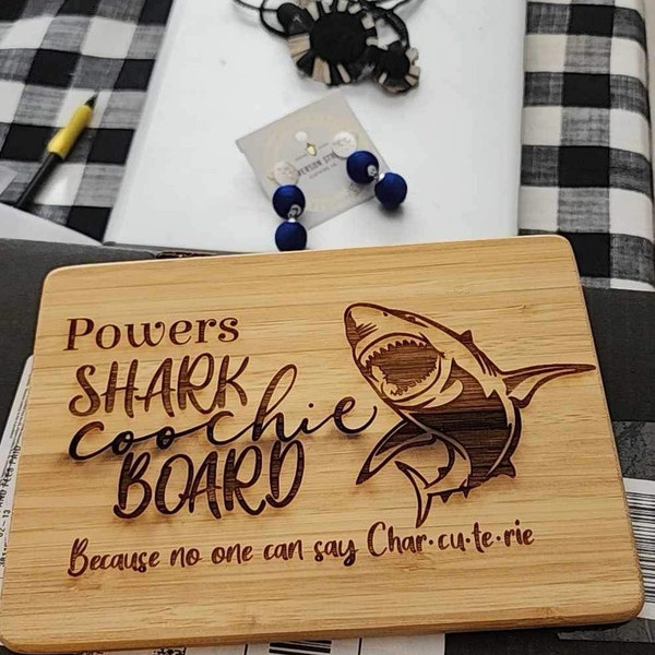 Shark Coochie Board / Kitchen Sign / Mini Cutting Board / Shark Board ...