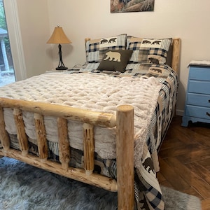 Wilderness Log Bed Kit Gorgeous Design Space Saving and Priced Right We ...