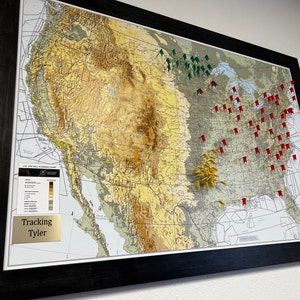 Personalized Pilot's USA VFR Map Aviator's Map Chart Your Flights Pilot ...