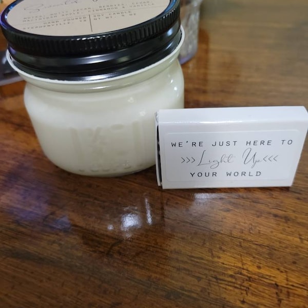 Winter Candles, Choose Scent, Soy Candle, Christmas Candle, Mason Jar ...