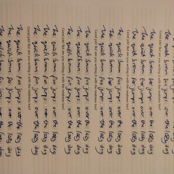 Better Fast Handwriting - Practice Worksheets for Adults (+ A Free One ...