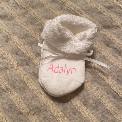 Personalized Monogrammed Baby Socks/ Customized Baby Socks/newborn ...